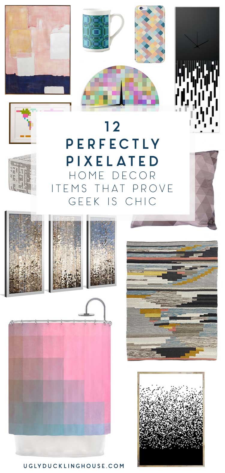 Saturday Stimuli: Perfectly Pixelated Home Decor • Ugly Duckling House