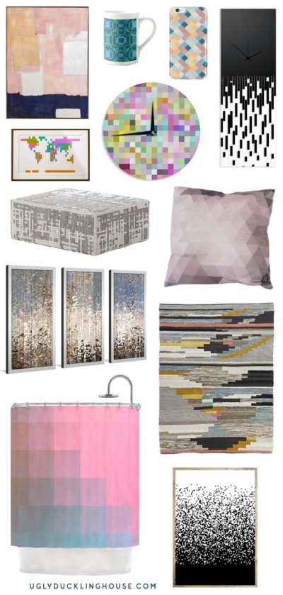 Saturday Stimuli: Perfectly Pixelated Home Decor • Ugly Duckling House