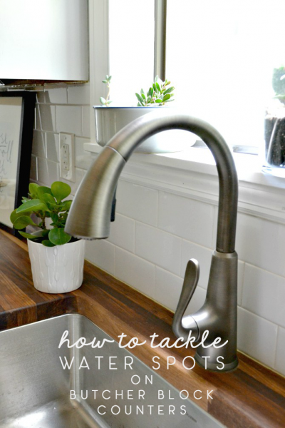 How to Treat Water Spots on Butcher Block Counters