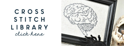 Anatomical Brain | Cross Stitch Pattern • Ugly Duckling House