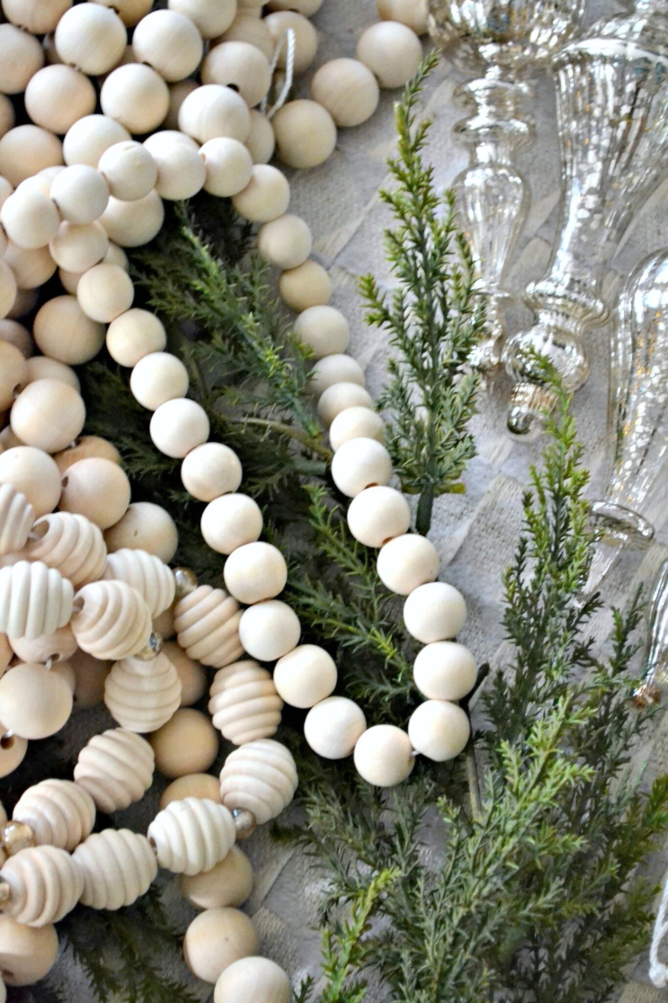 DIY Extra-Long Wood Bead Garland, 3 Ways • Ugly Duckling House