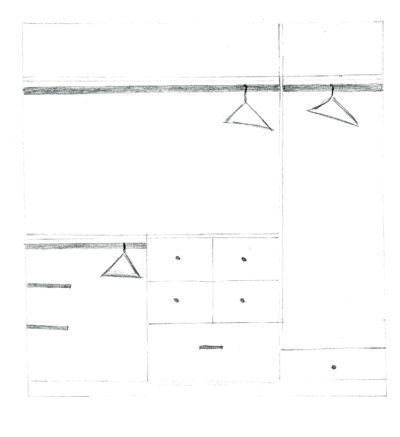 Sketching a New Primary Bedroom Closet • Ugly Duckling House