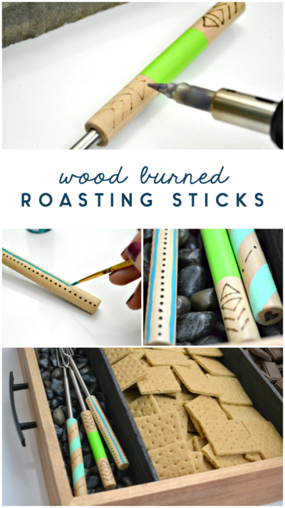 DIY Wood Burned Roasting Sticks • Ugly Duckling House