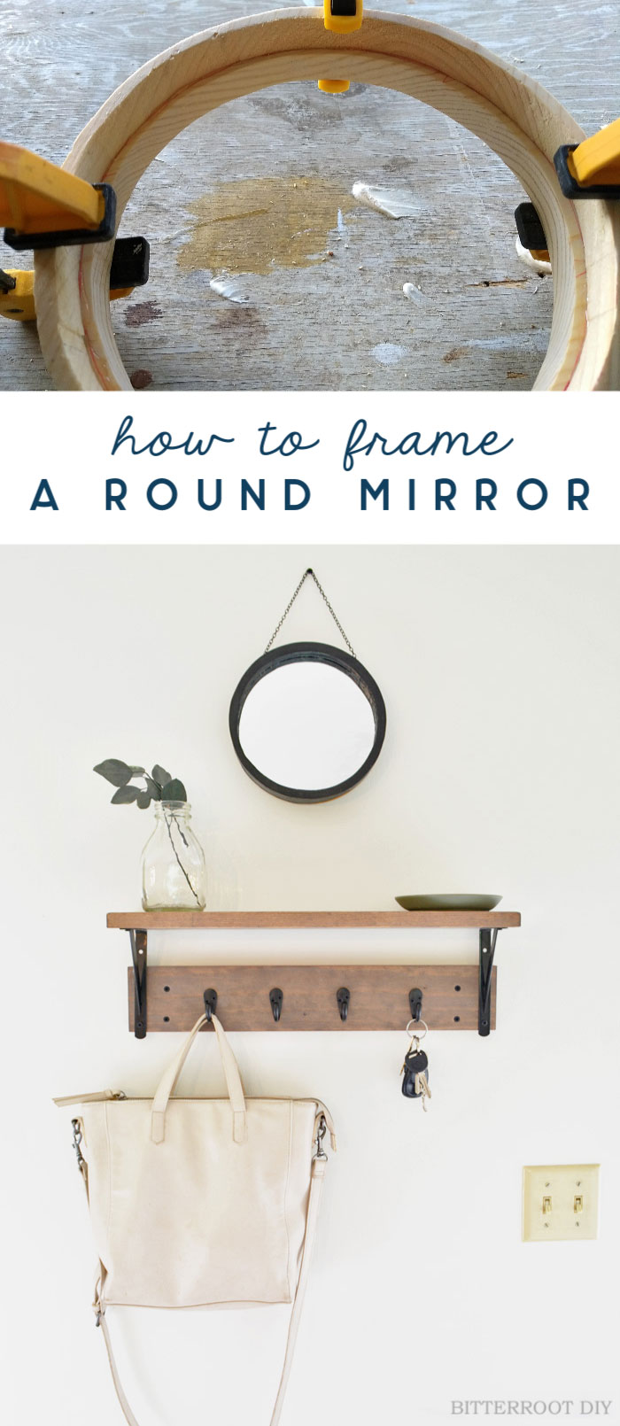 How To Put A Frame On Round Mirror Damnxgood