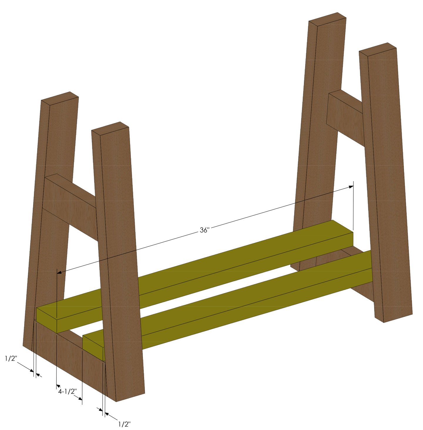 DIY Firewood Rack | Free Plans • Ugly Duckling House