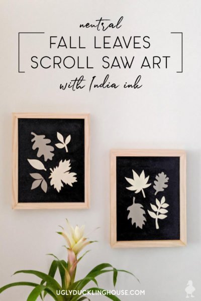 Fall Leaf Decor | Scroll Saw DIY • Ugly Duckling House