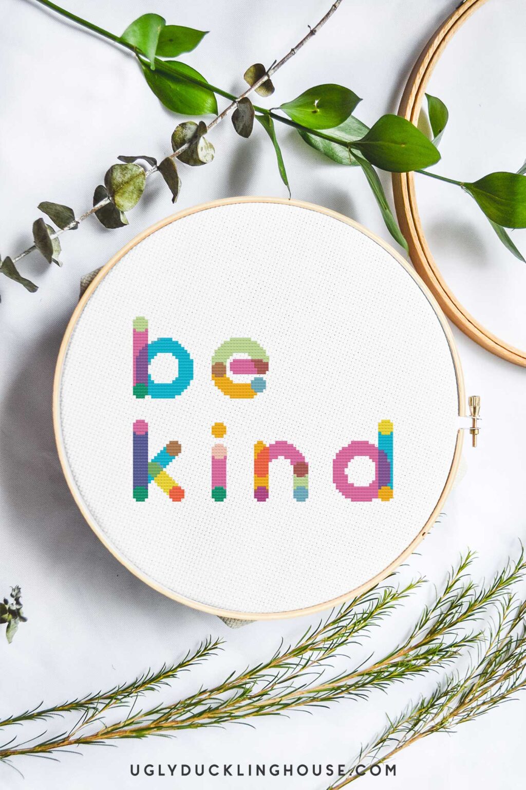 Be Kind | Free Cross Stitch Pattern • Ugly Duckling House