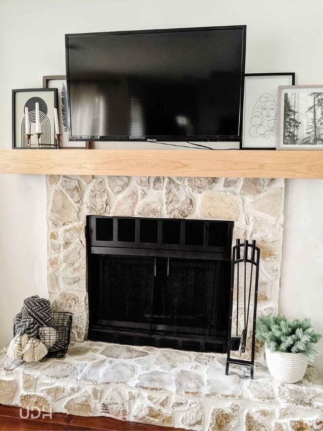 DIY FIREPLACE MAKEOVER ON A BUDGET • Ugly Duckling House