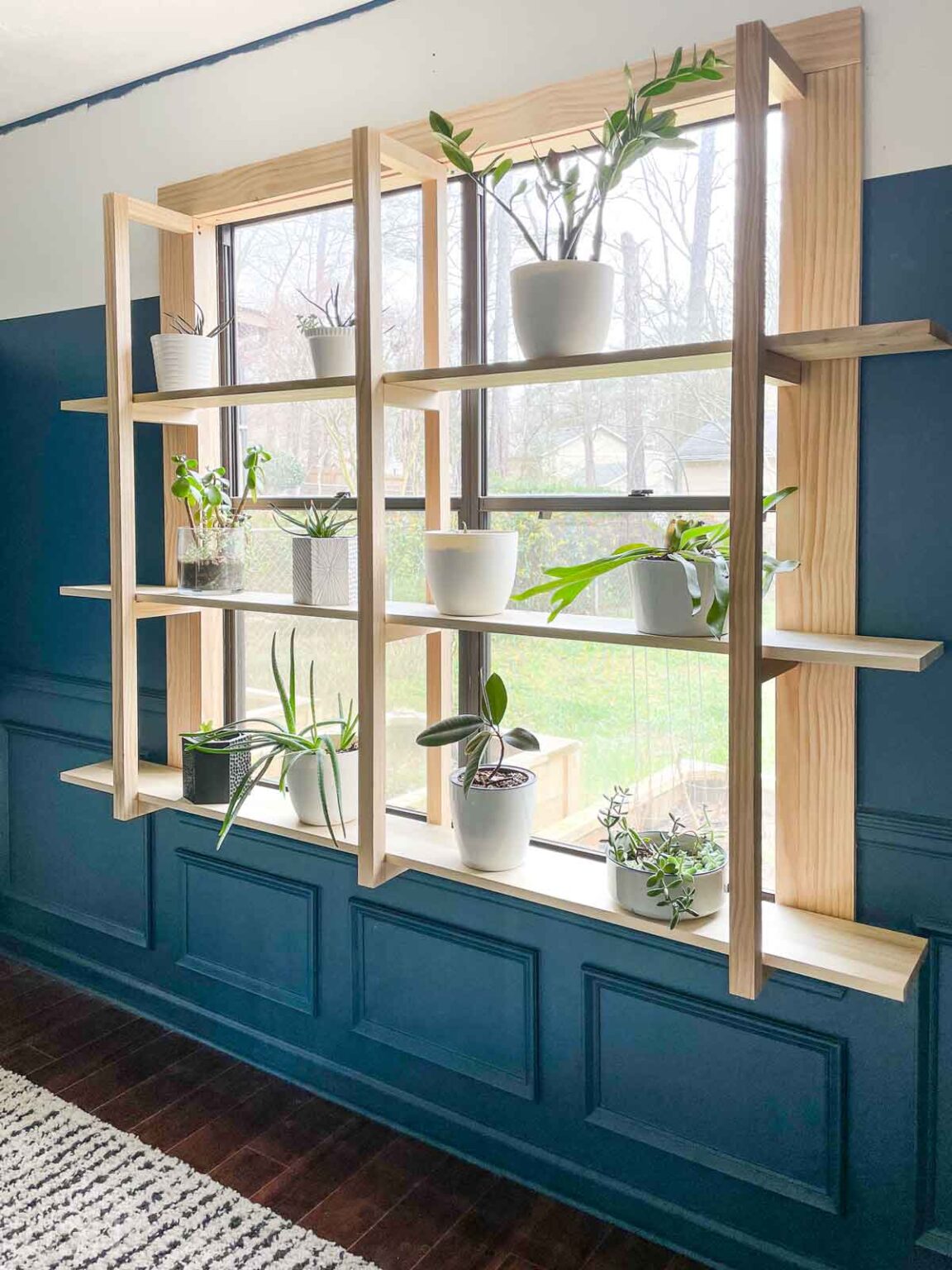 DIY Plant Shelves That Fit Right in the Window • Ugly Duckling House