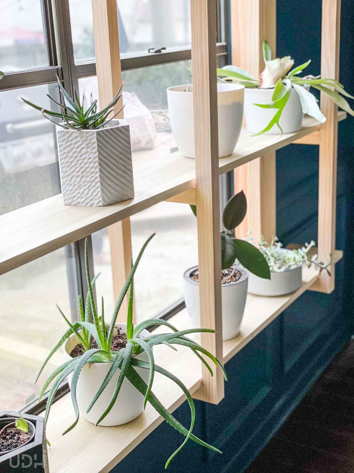 DIY Plant Shelves That Fit Right in the Window • Ugly Duckling House